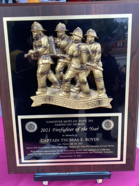 7/27/2022 18:30 Thomas E. Royds Memorial at Union Fire Association ...